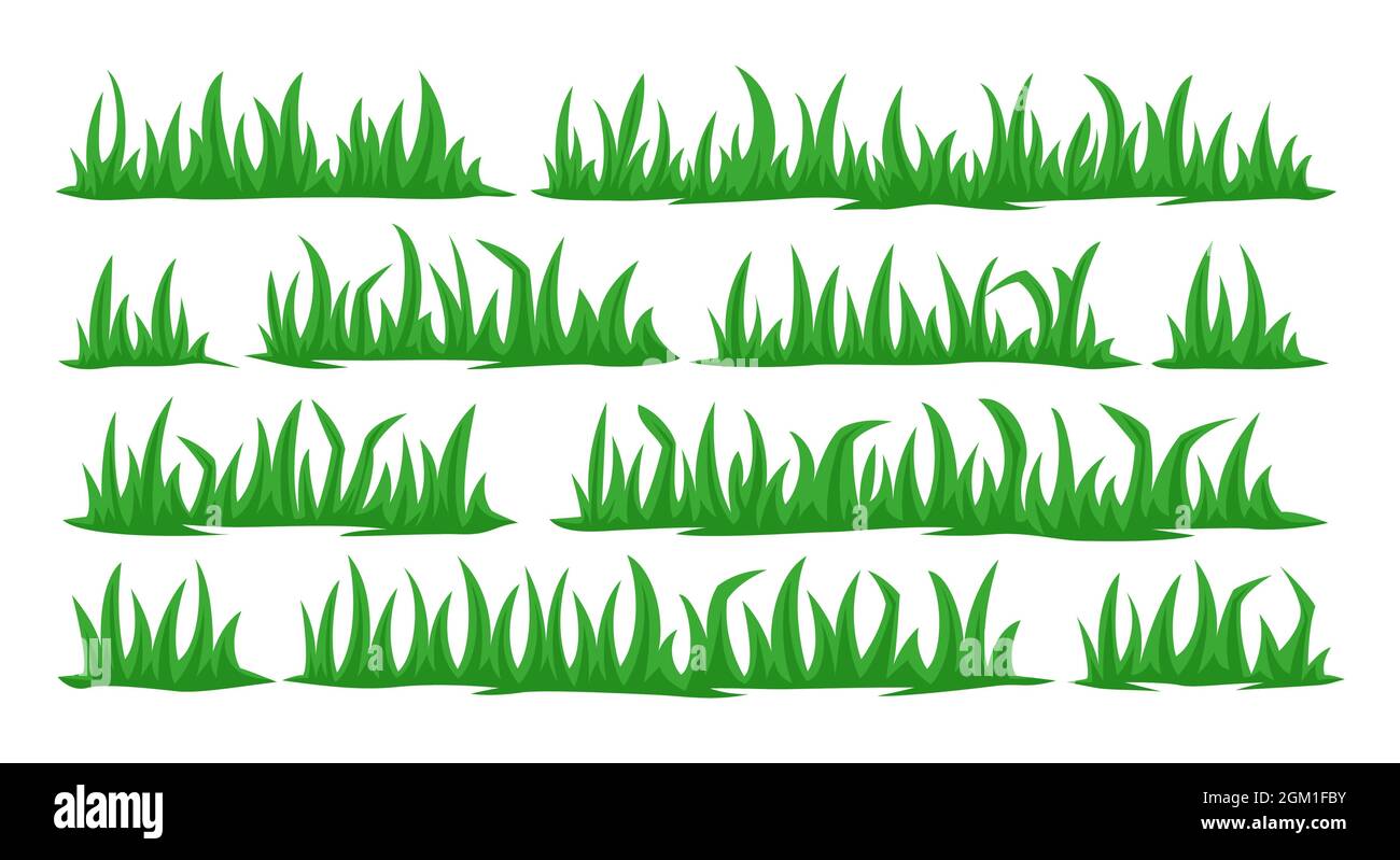 Green grass collection Stock Vector Image & Art - Alamy