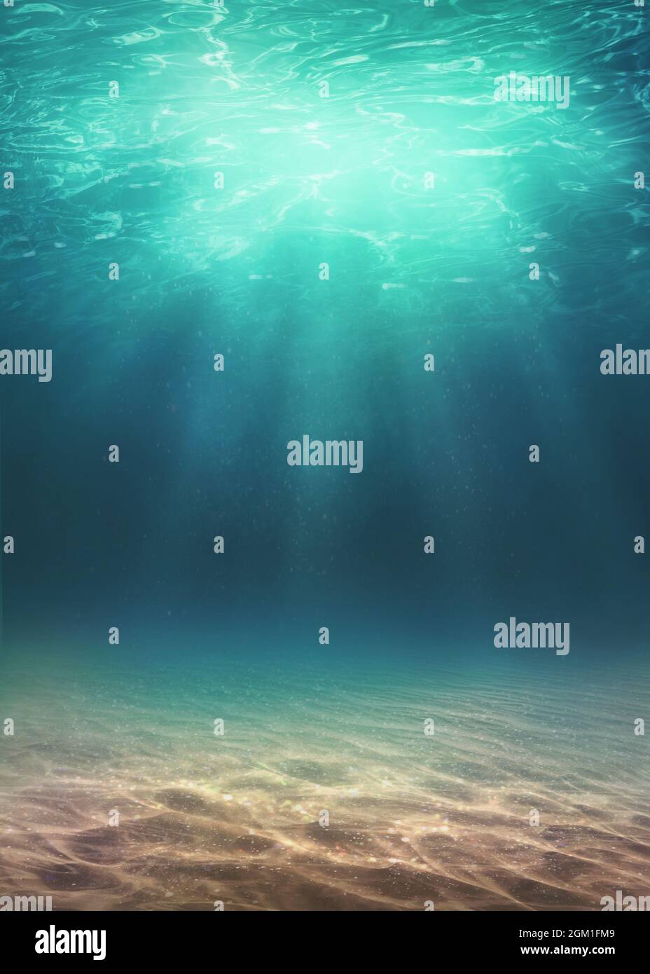 Underwater abstract background with copy space Stock Photo - Alamy
