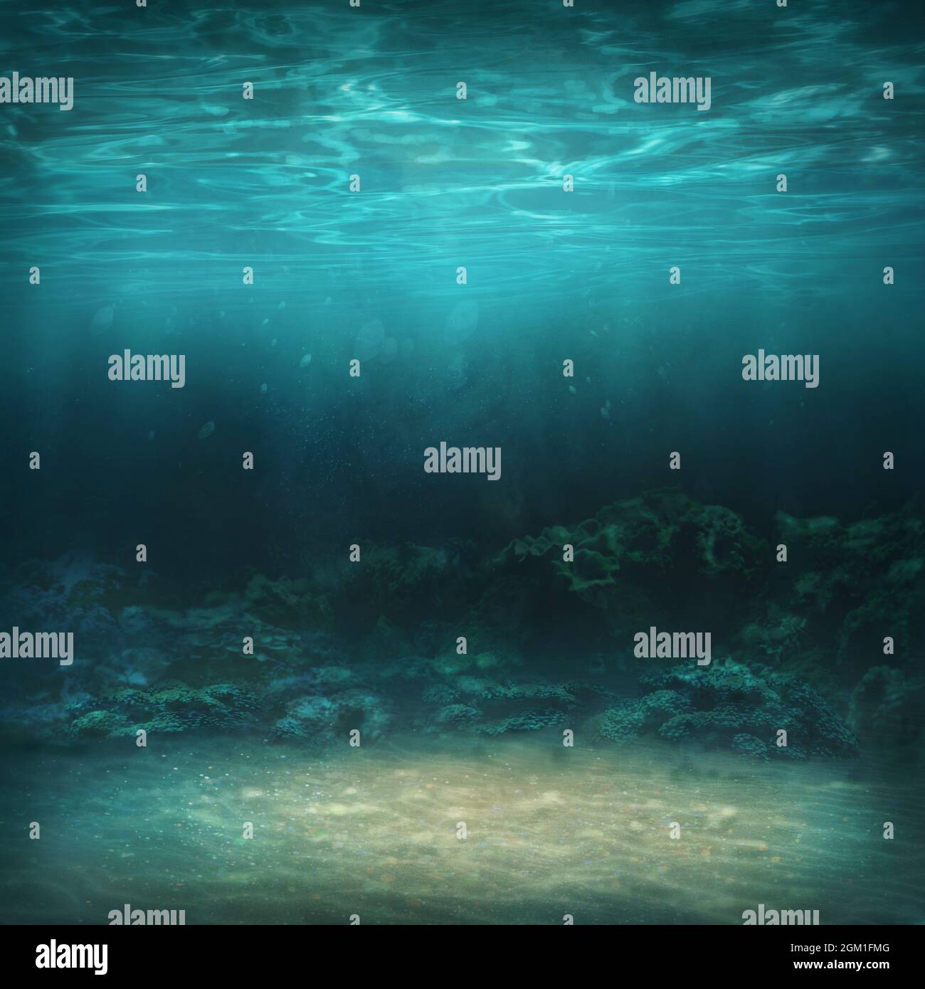 Underwater abstract background with copy space Stock Photo - Alamy
