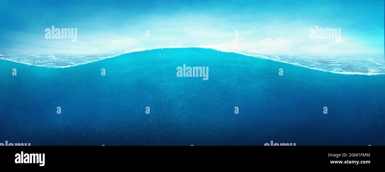 Underwater abstract background with copy space Stock Photo - Alamy