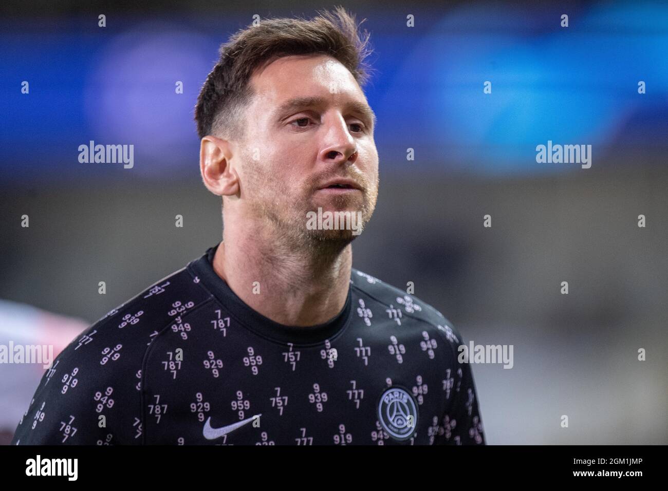 BRUGGE, BELGIUM - SEPTEMBER 15: Lionel Messi of Paris Saint-Germain ...