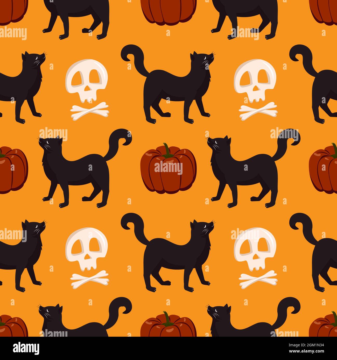 Pumpkin Cat Wallpaper