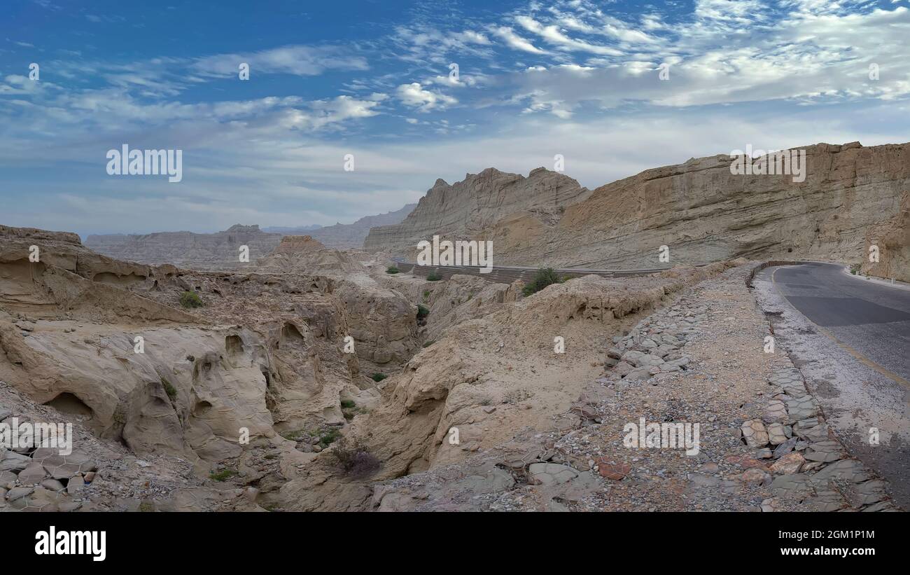Makran Coastal Highway along Pakistan's Arabian Sea coast from Karachi ...