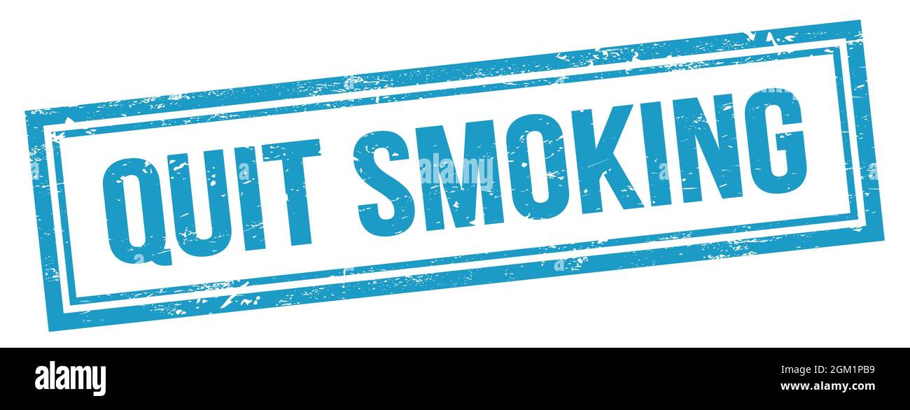 Quit smoking stamp hi-res stock photography and images - Alamy