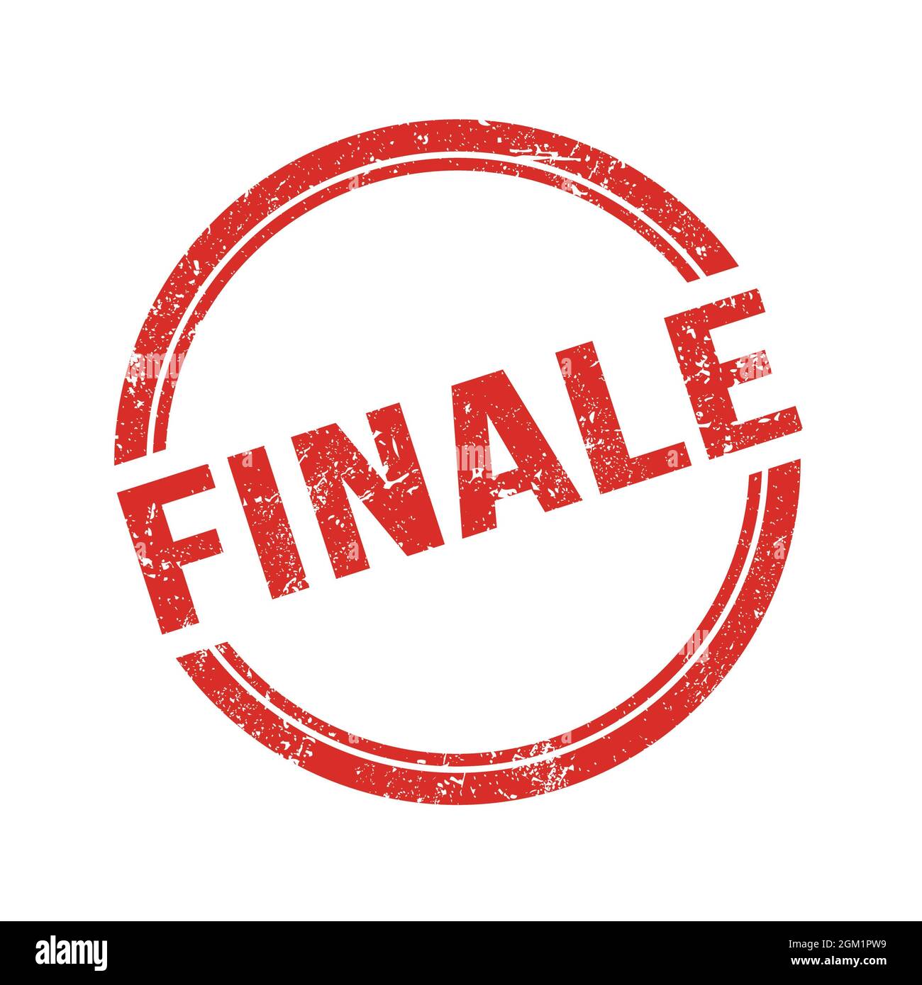 FINALE text written on red grungy vintage round stamp Stock Photo - Alamy
