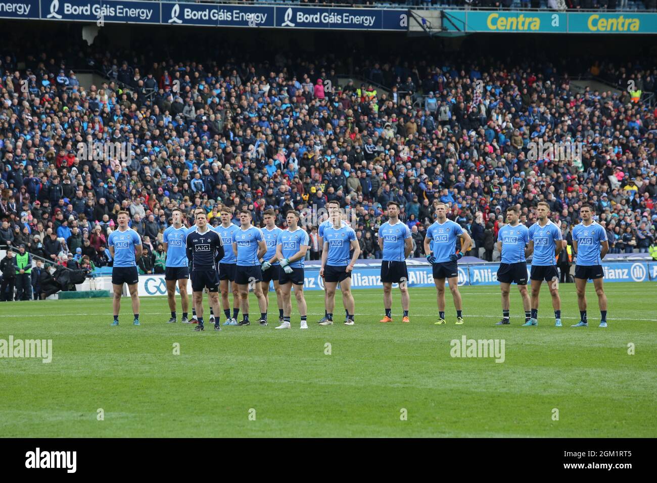 A shot taken on the day of the Gaelic Football National League final in ...