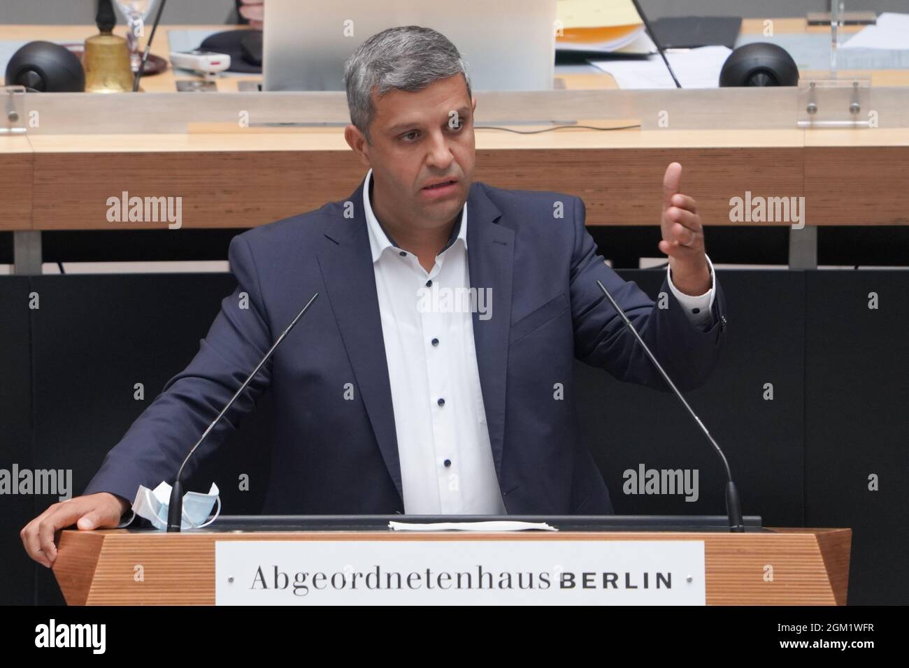 Berlin, Germany. 16th Sep, 2021. Raed Saleh (SPD), parliamentary group ...