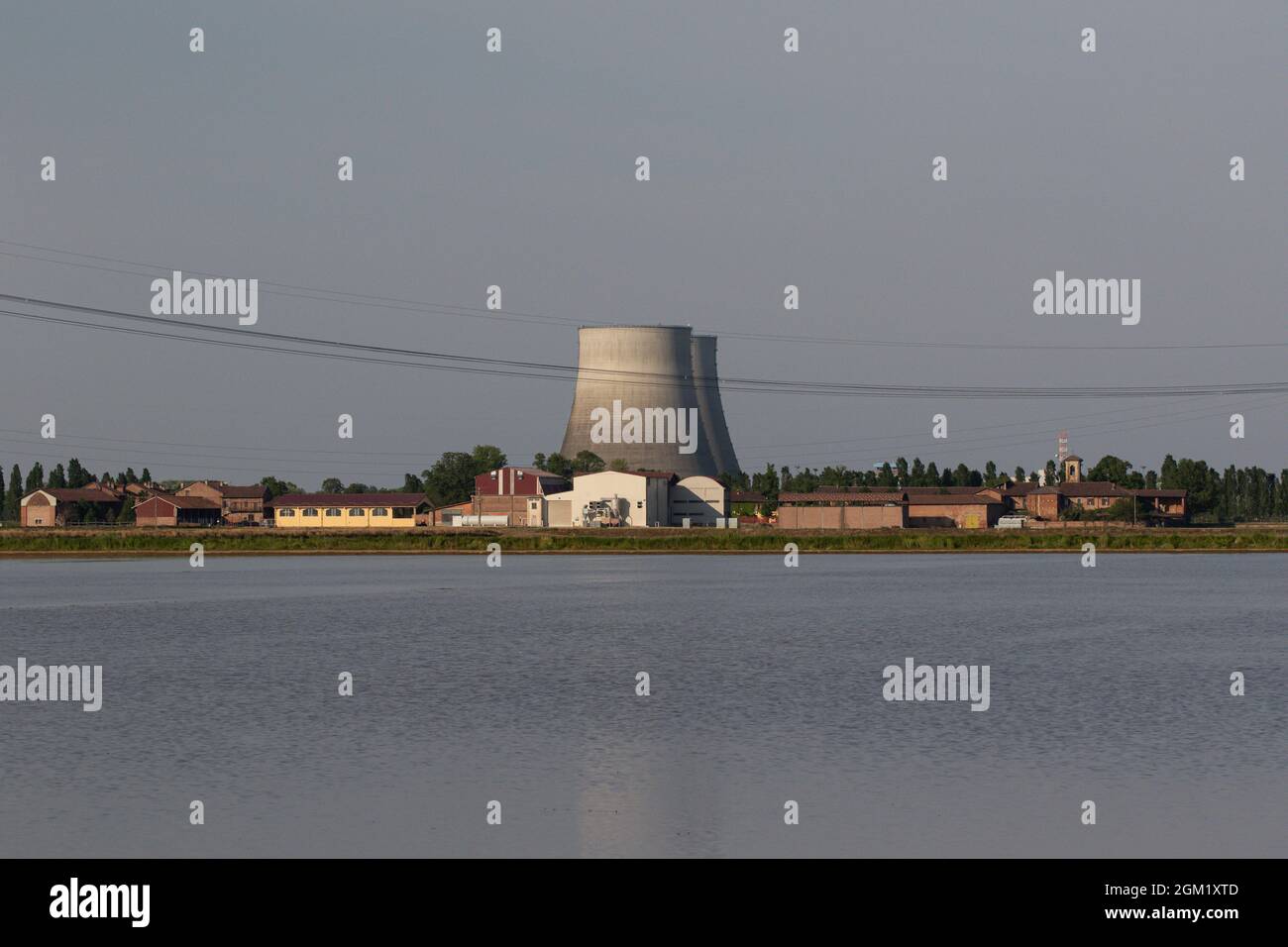 Nuclear power plant Italy Trino Stock Photo - Alamy