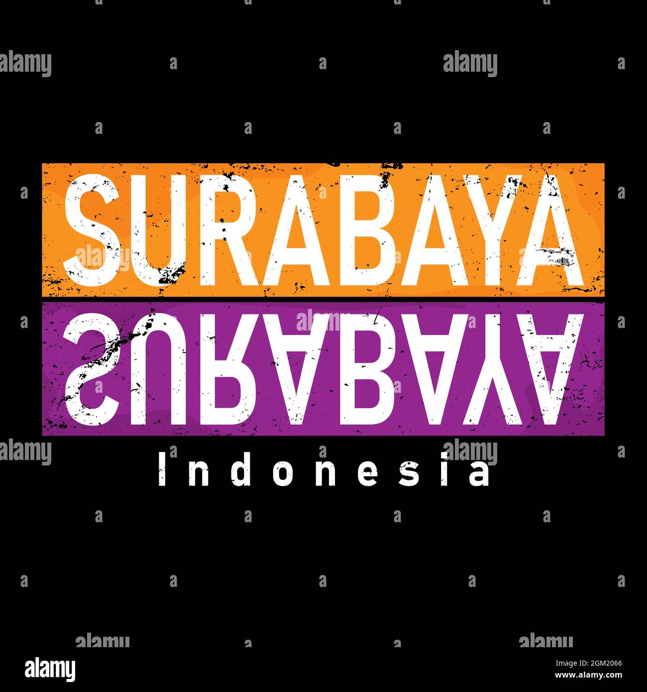 Surabaya beautiful city in world. Vector illustration logo Stock Vector ...