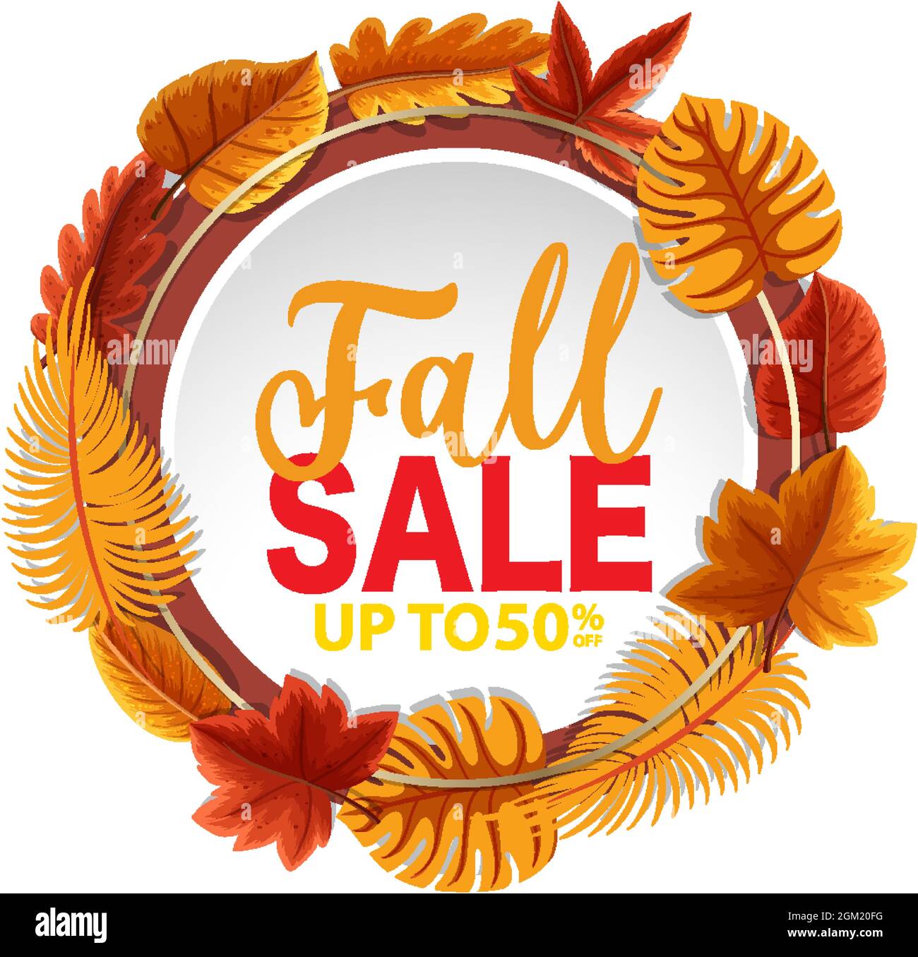 Fall sale banner template illustration Stock Vector Image & Art - Alamy