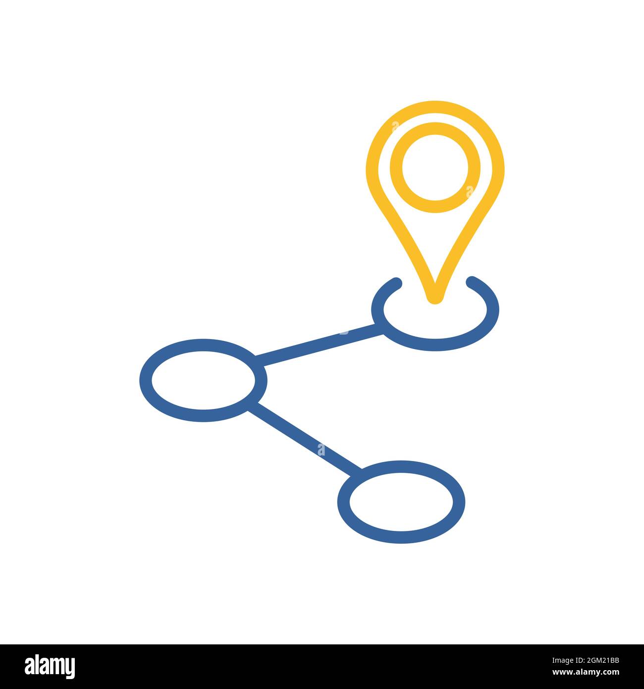Route vector icon. Navigation sign. Graph symbol for travel and tourism ...