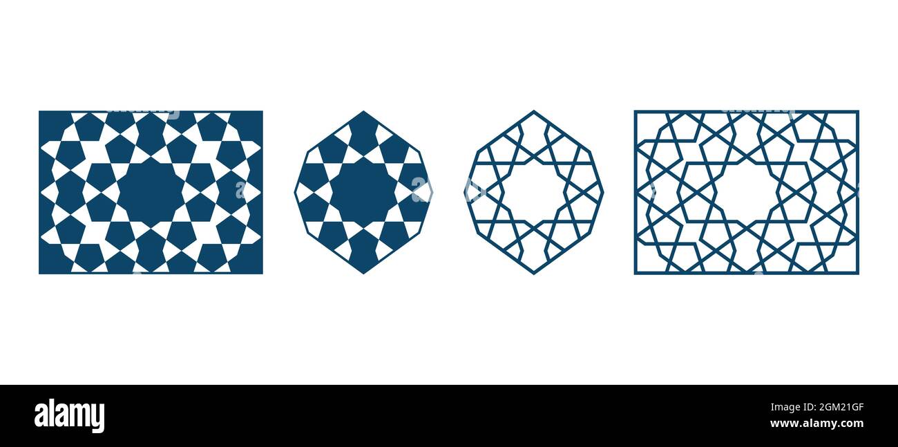 Persian geometric mosaic pattern for Ramadan card Stock Vector Image ...