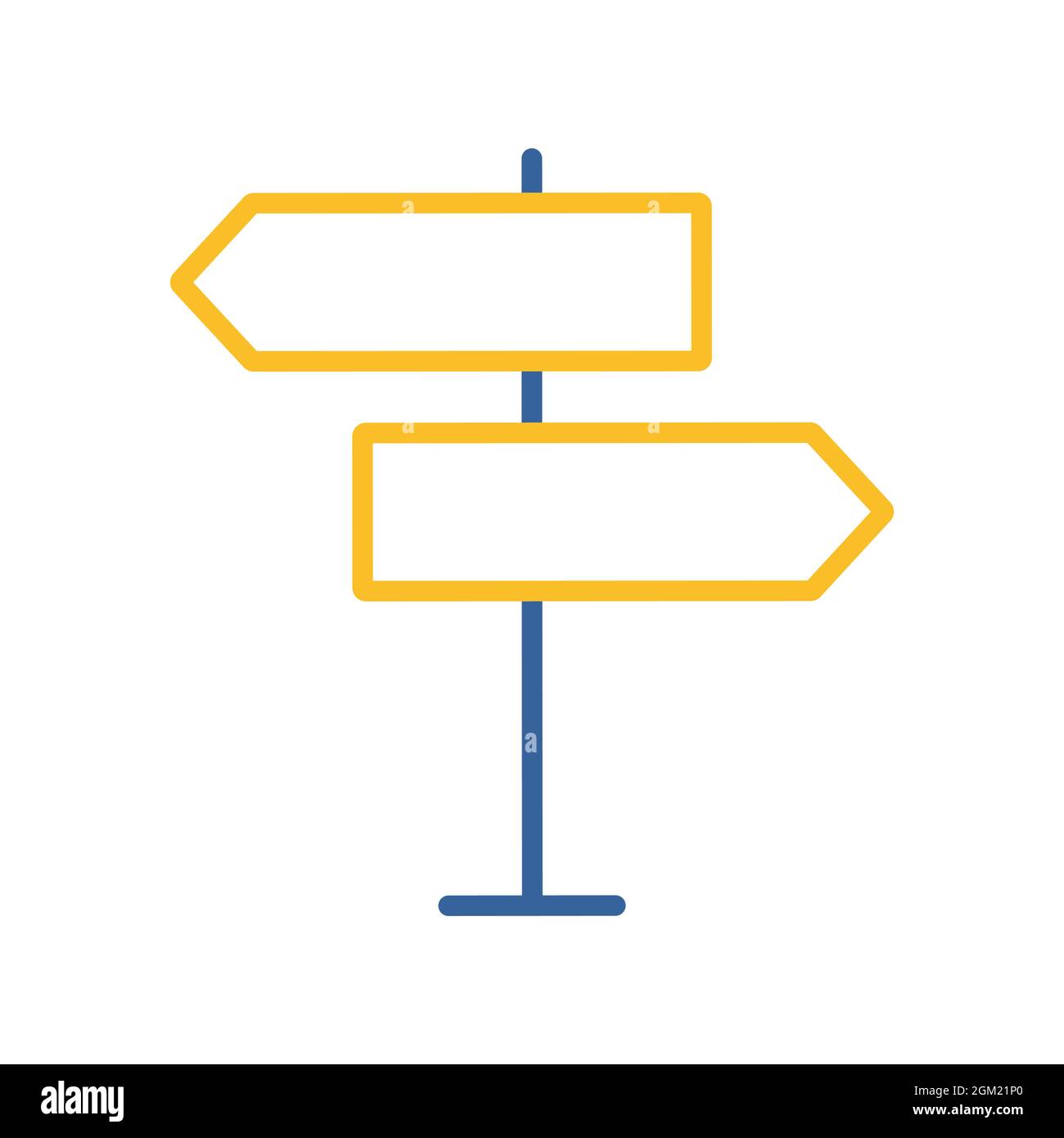 Signpost vector icon. Navigation sign. Graph symbol for travel and ...