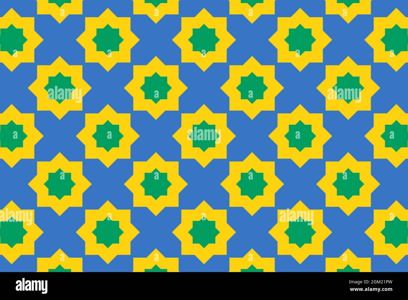 Simple geometric pattern in the colors of the national flag of Gabon ...