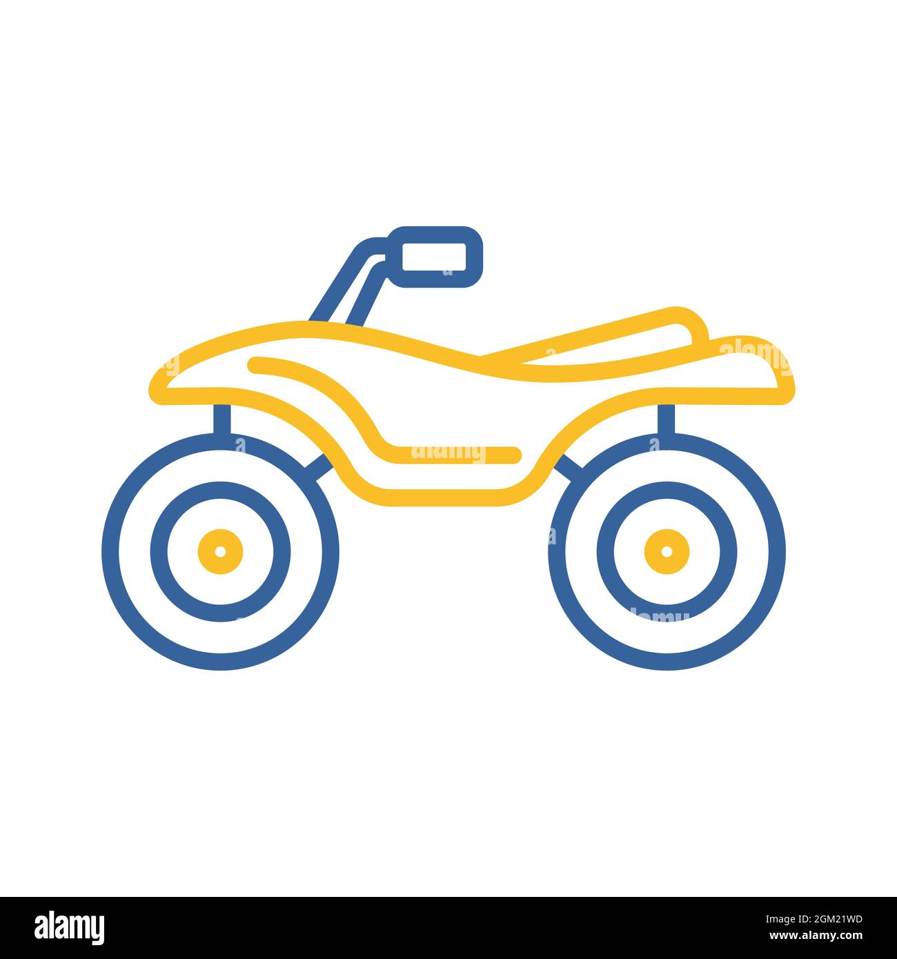 ATV rider, Quad bike flat vector icon. Graph symbol for travel and ...
