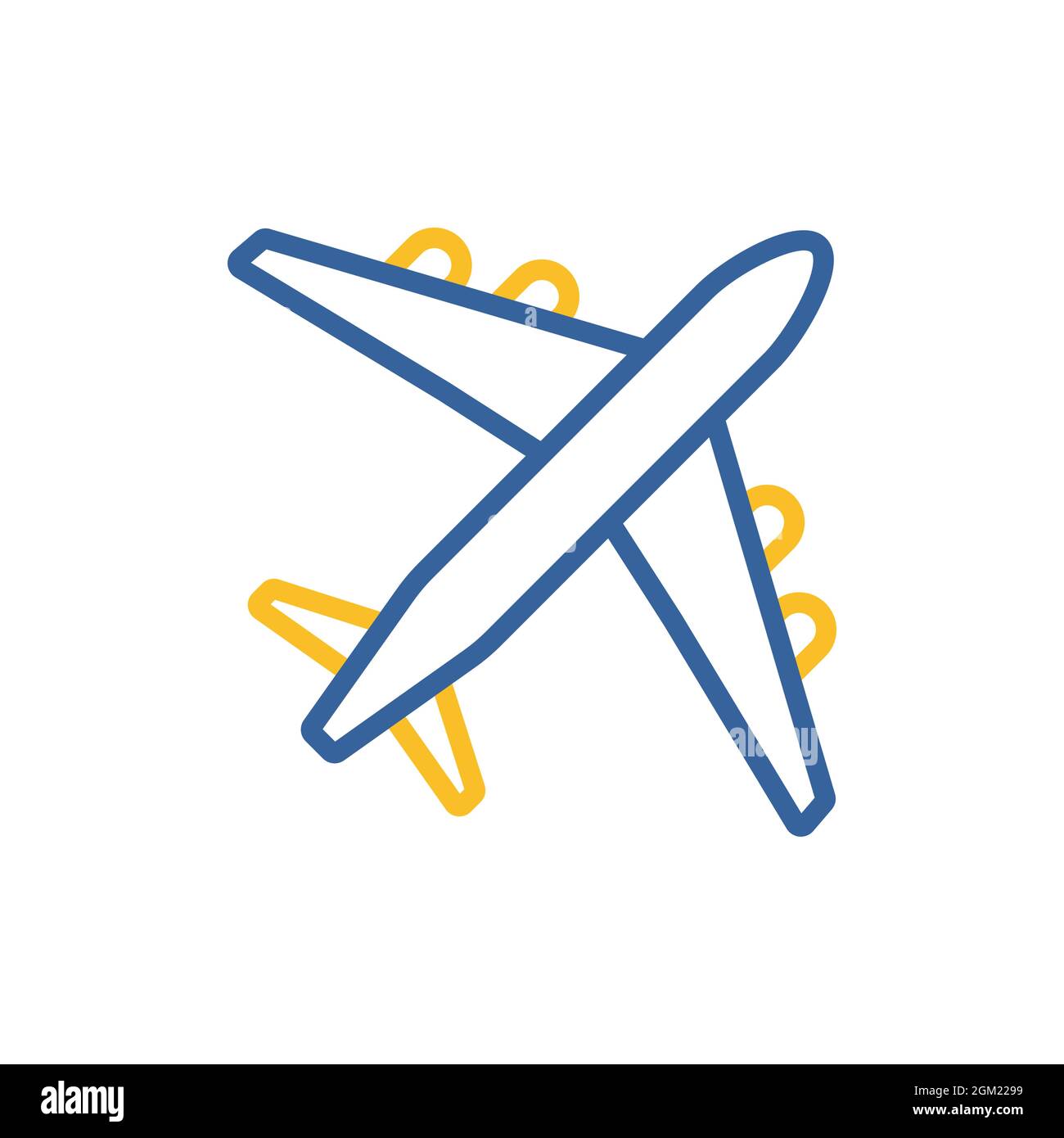 Airplane or plane flat vector icon. Graph symbol for travel and tourism ...