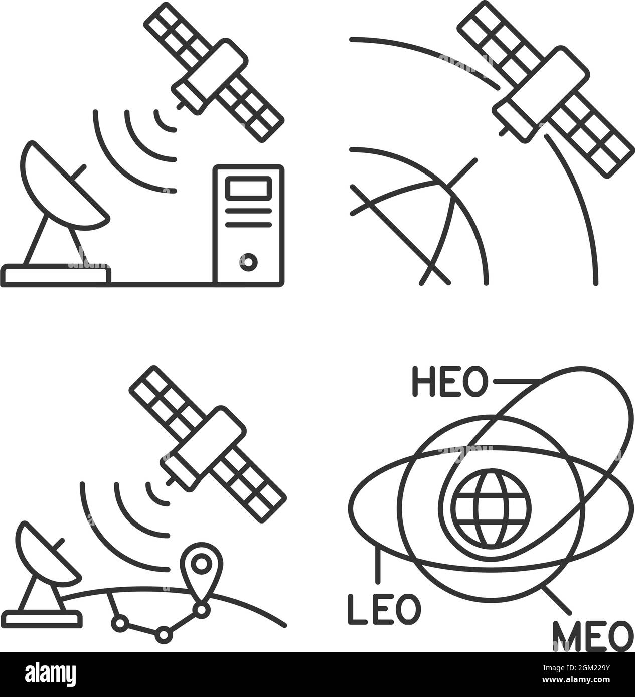 Satellite radionavigation linear icons set Stock Vector Image & Art - Alamy Satellite radionavigation linear icons set Stock Vector Image & Art - Alamy