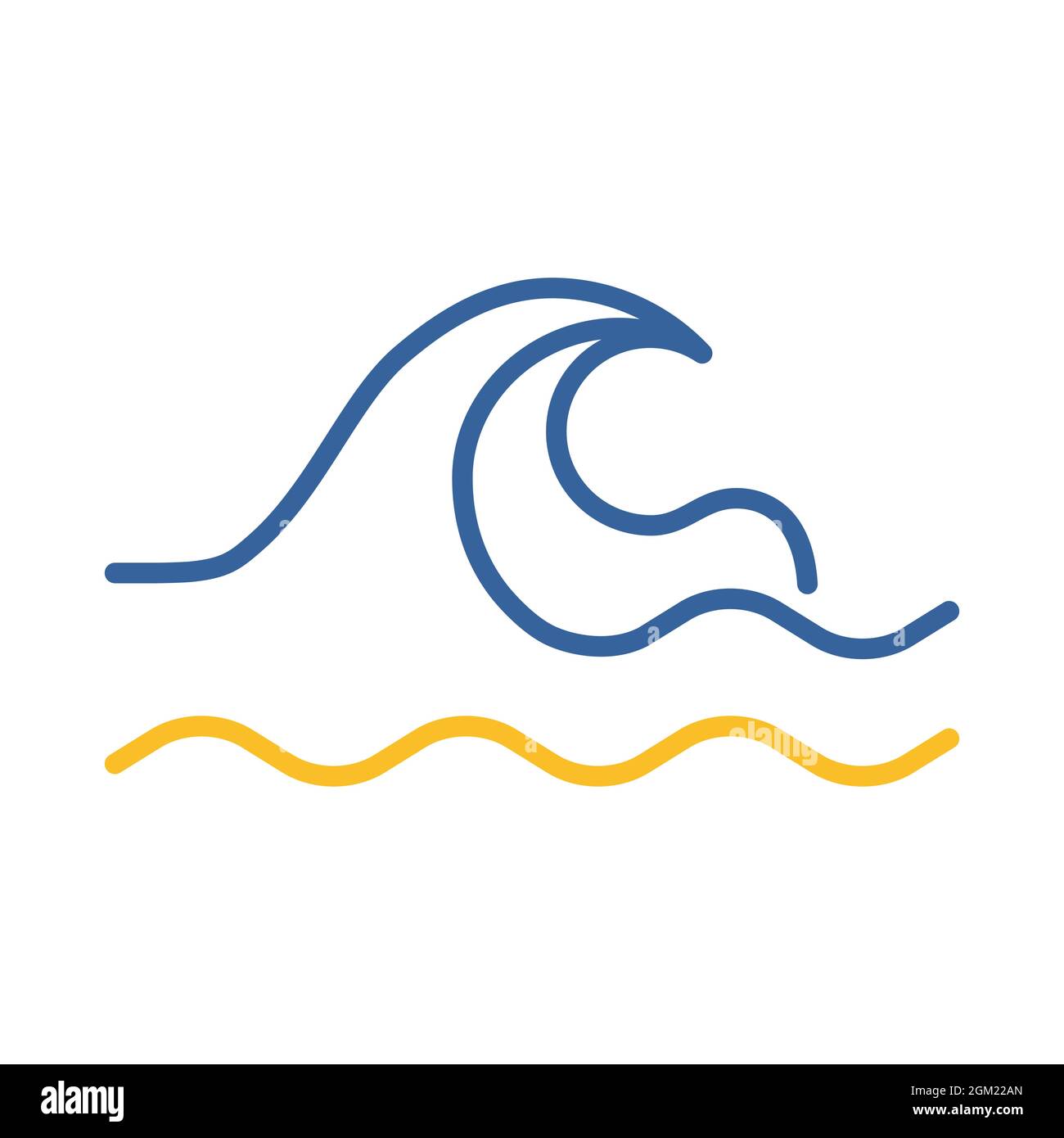 Sea waves vector icon. Nature sign. Graph symbol for travel and tourism ...