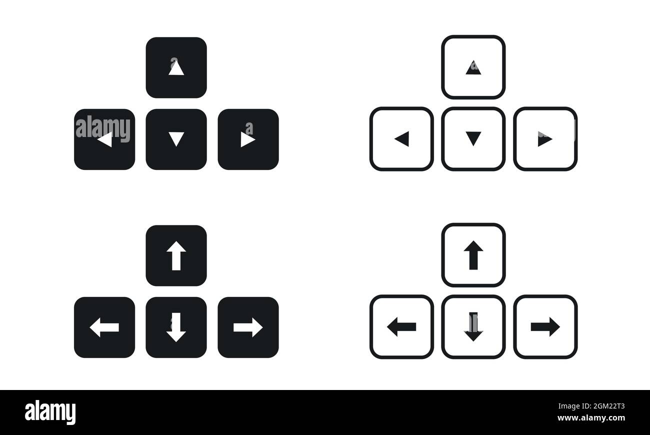 Arrow Button On Keyboard Icon Vector Illustration Stock Vector Image