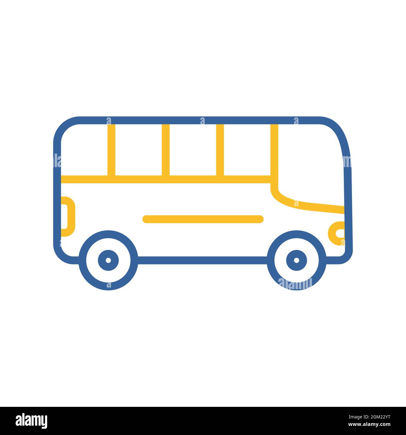 City bus flat vector icon. Graph symbol for travel and tourism web site ...
