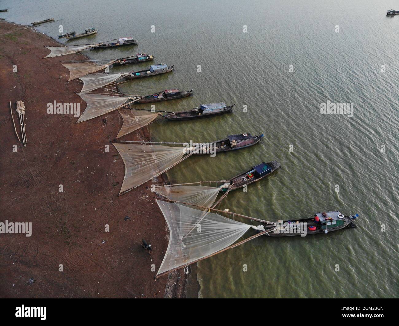 Nice Ben Nom fishing village in Dong Nai province southern Vietnam ...