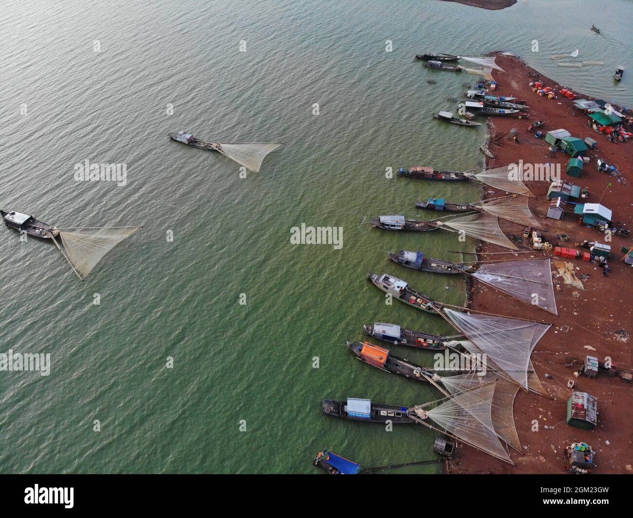 Nice Ben Nom fishing village in Dong Nai province southern Vietnam ...