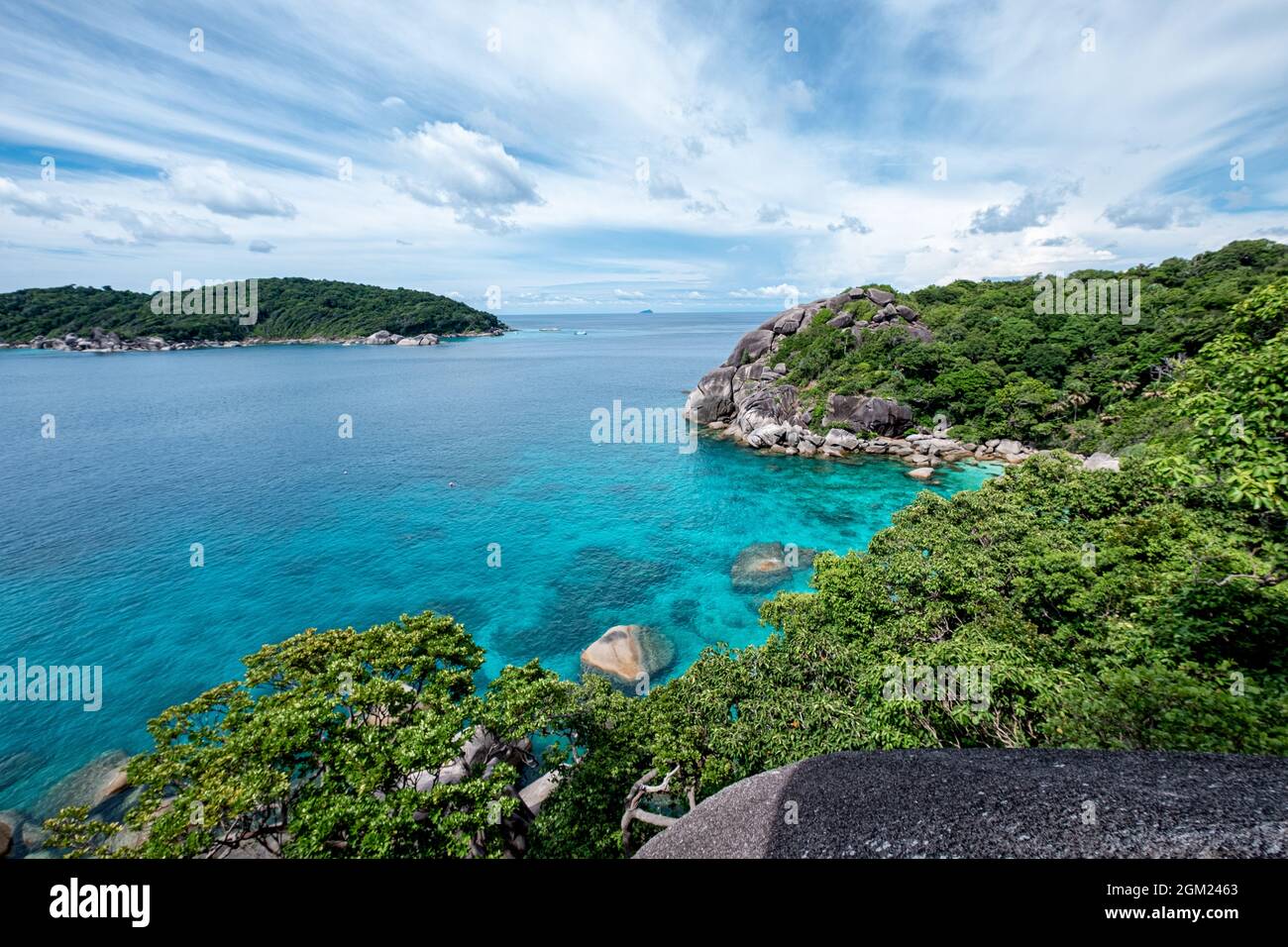 Beautiful Similan islands with tropical sea on sunny day at Phang Nga, Thailand Stock Photo - Alamy