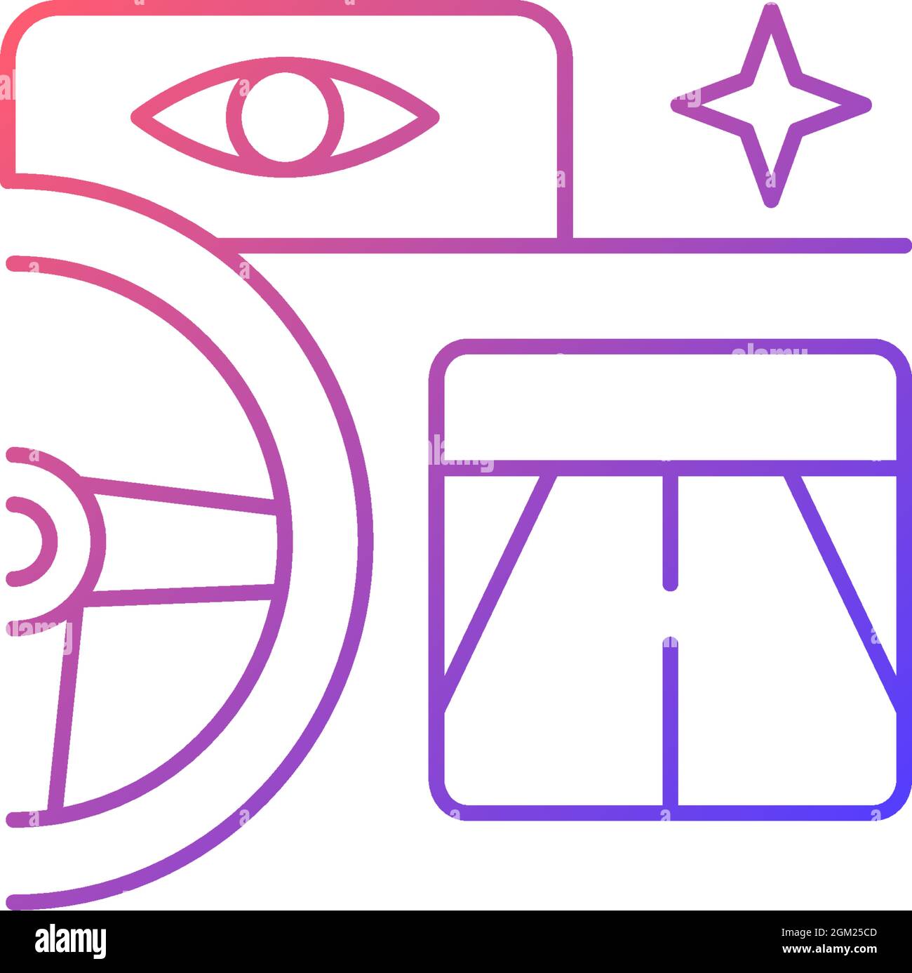 Built in night vision gradient linear vector icon Stock Vector Image ...