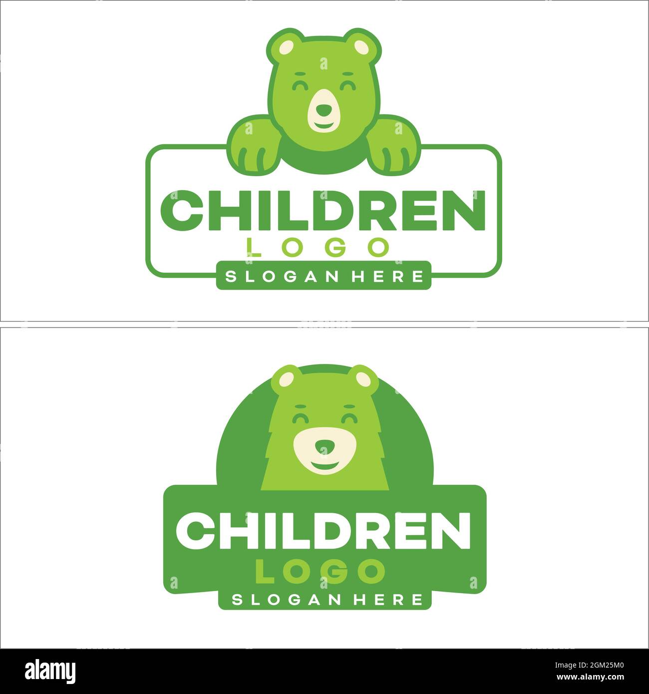 Children bear doll character logo design Stock Vector Image & Art - Alamy