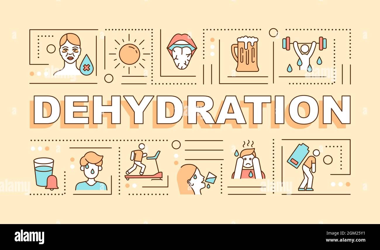 Dehydration word concepts banner Stock Vector Image & Art - Alamy