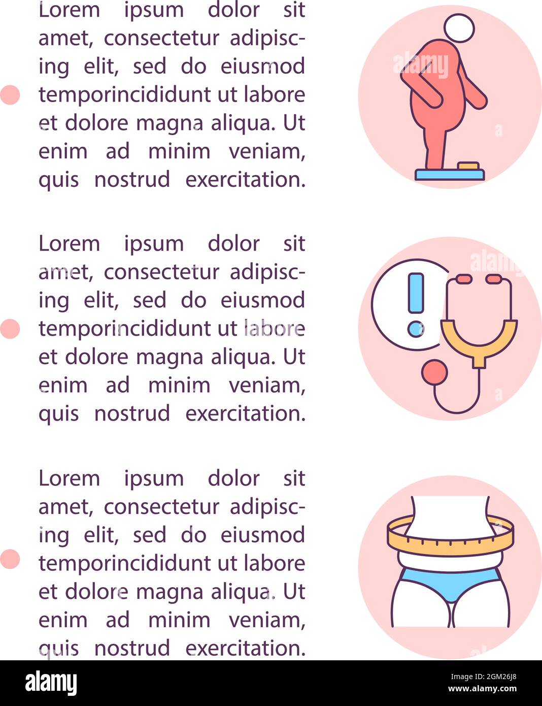 Health problems concept line icons with text Stock Vector Image & Art ...