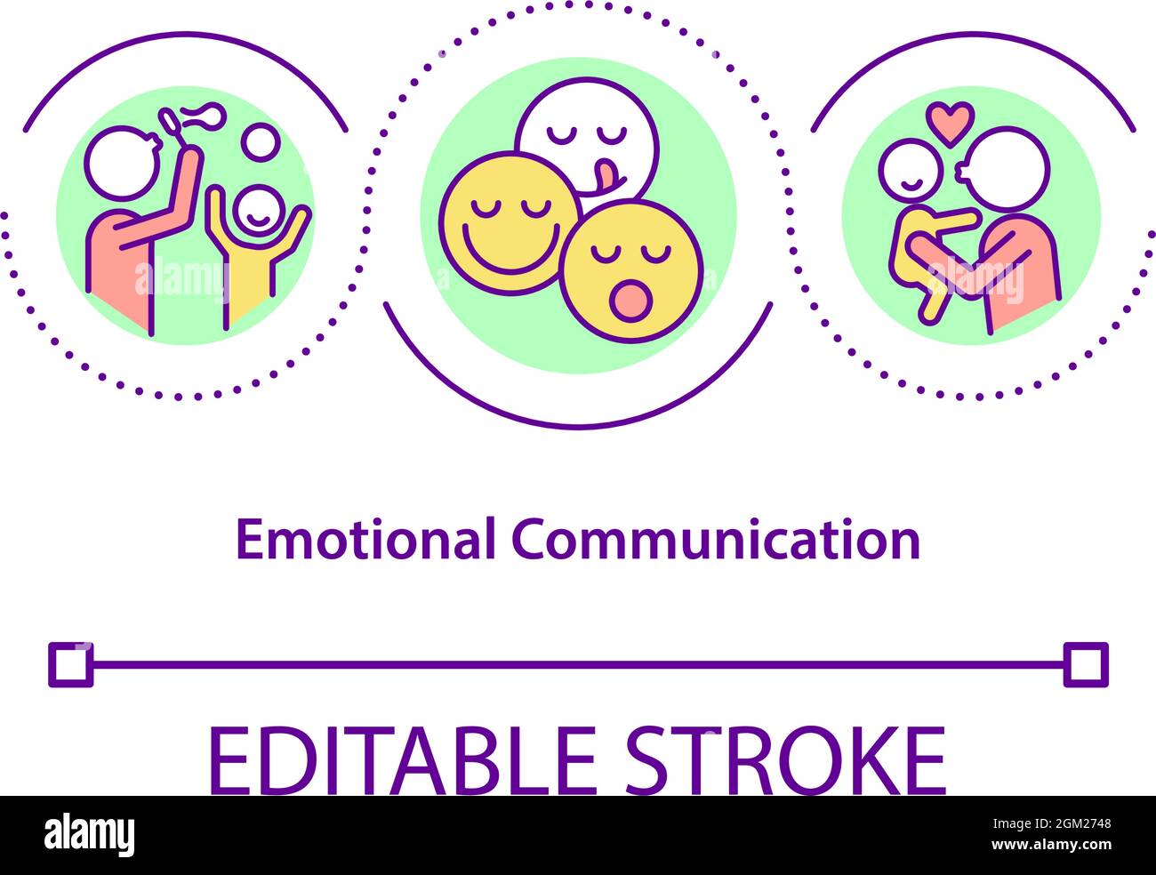 Emotional communication concept icon Stock Vector Image & Art - Alamy