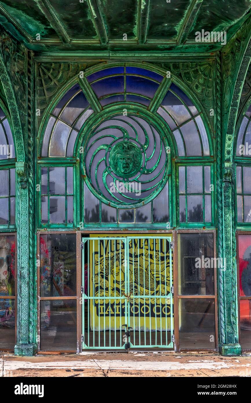 Asbury Park Carousel Details- Close view to the historic Asbury Park's ...