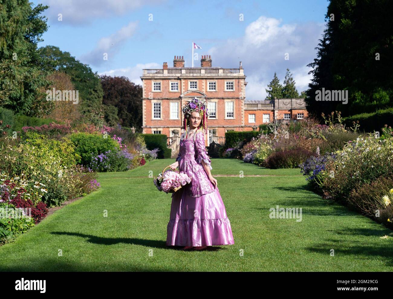 Gemma Sadler models a fabulous Georgian costume, including a wig made ...