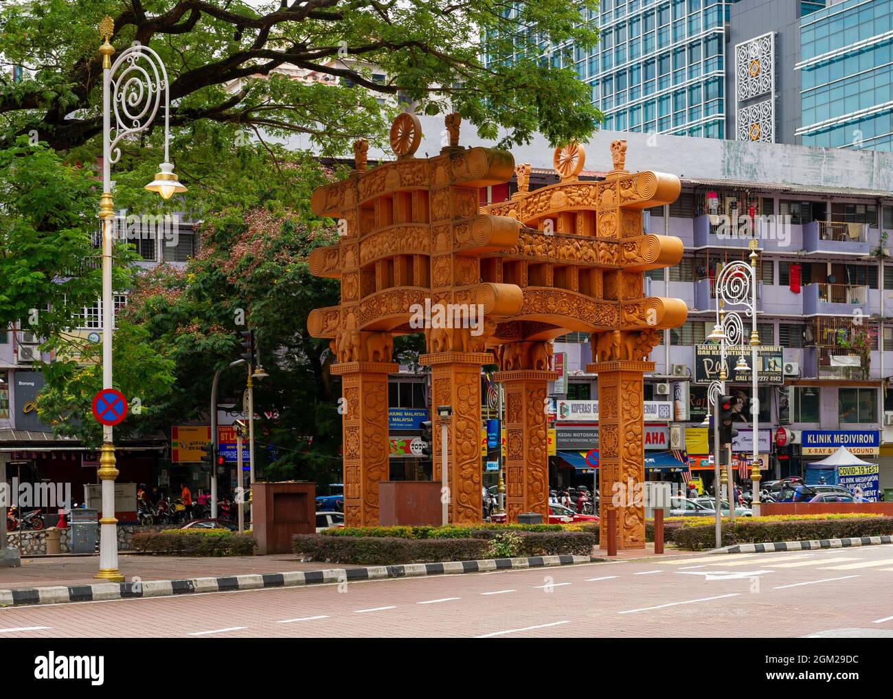 Torana Gate, Brickfields, Little India, Kuala Lumpur Stock Photo - Alamy