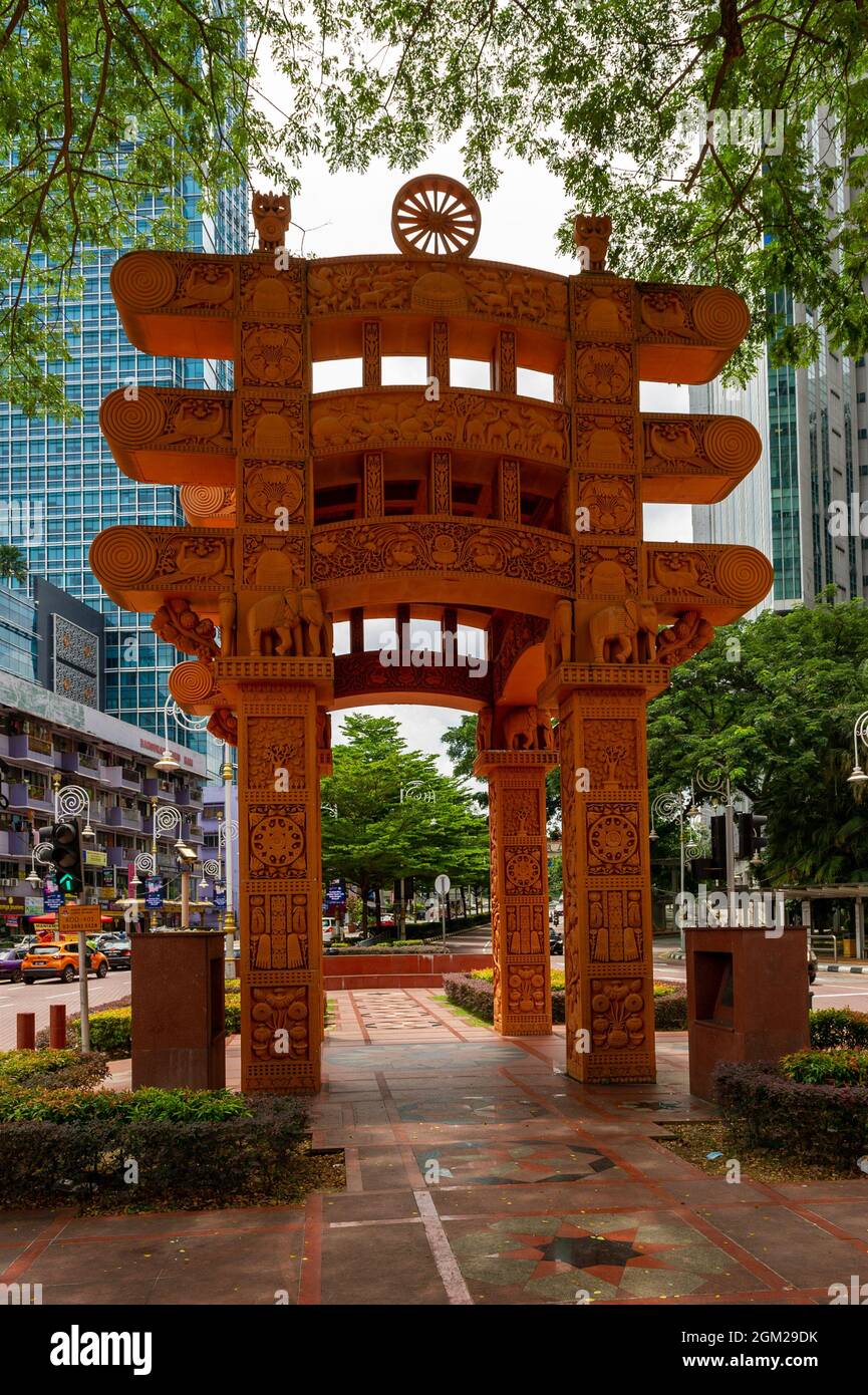 Torana Gate, Brickfields, Little India, Kuala Lumpur Stock Photo - Alamy