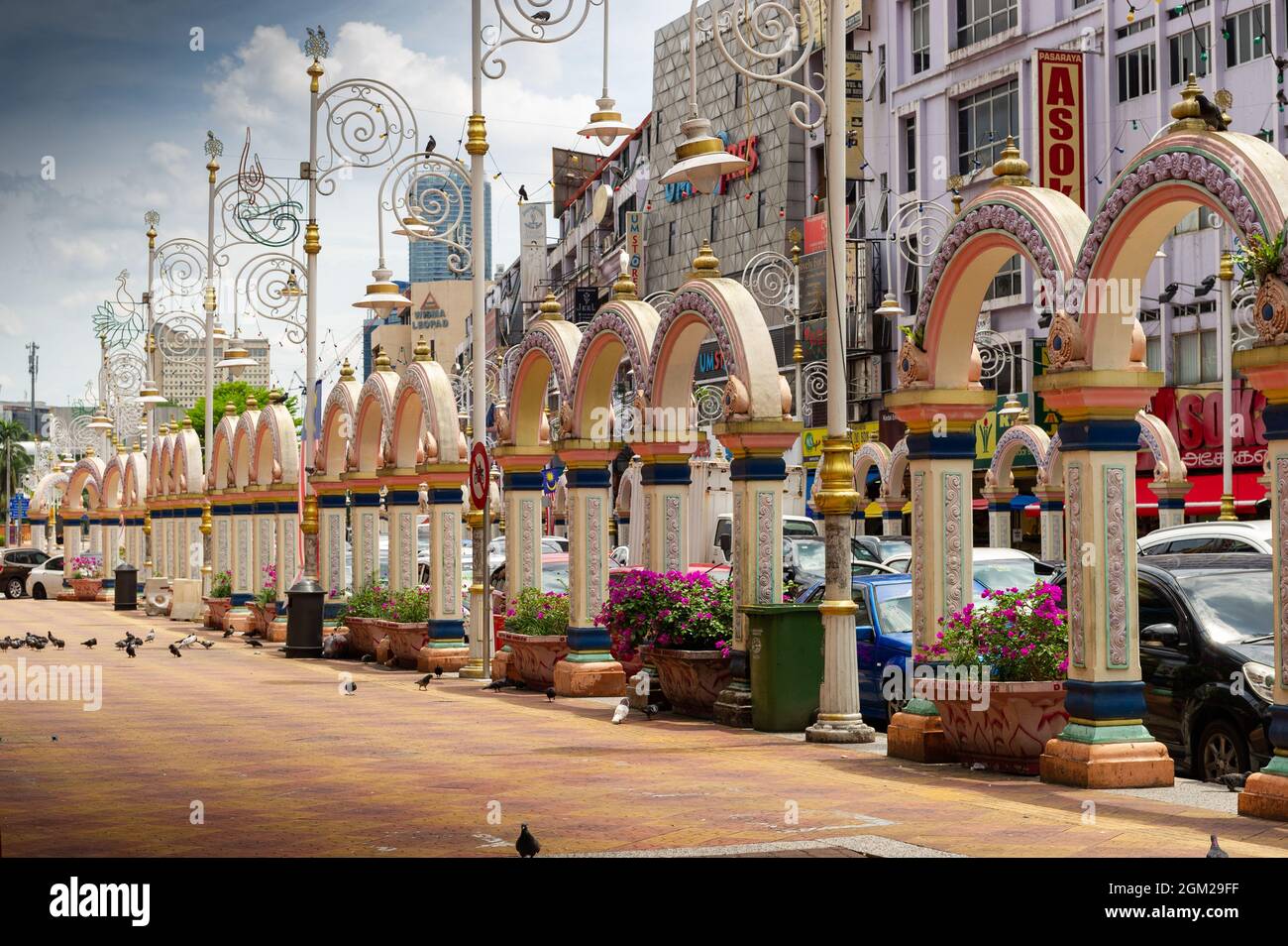 Jalan Tun Sambanthan, Brickfields, Little India, Kuala Lumpur Stock ...