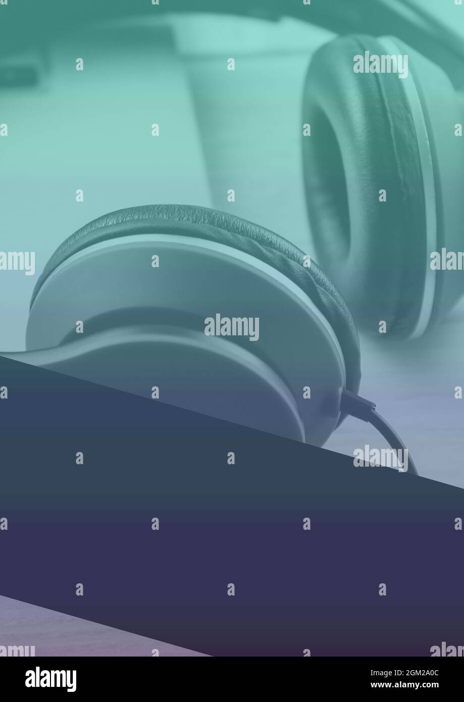 Headphone banner template hi-res stock photography and images - Alamy