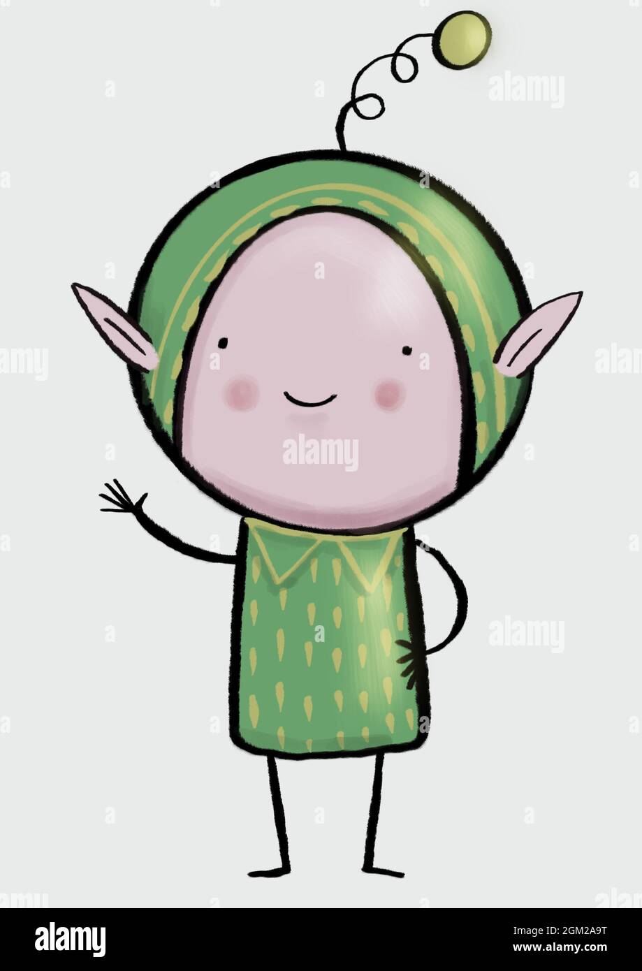 cute magical elf character Stock Photo - Alamy