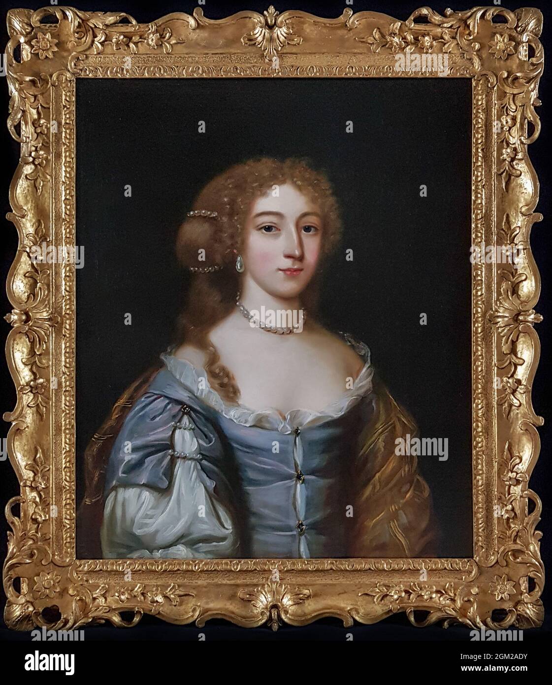 Vintage medieval portrait of a woman in period costume Stock Photo - Alamy