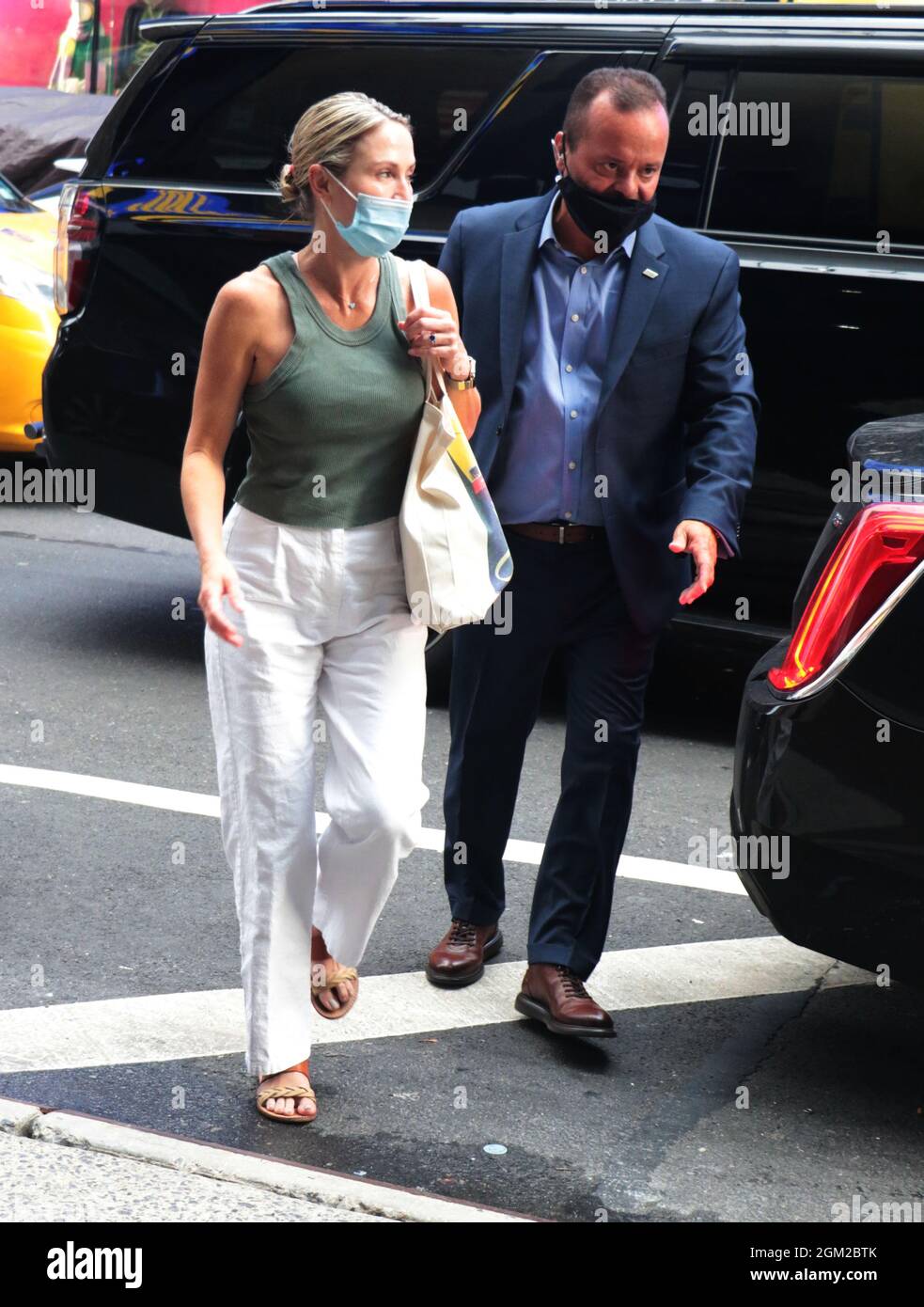 September 15, 2021.Amy Robach on Good Morning America in New York ...