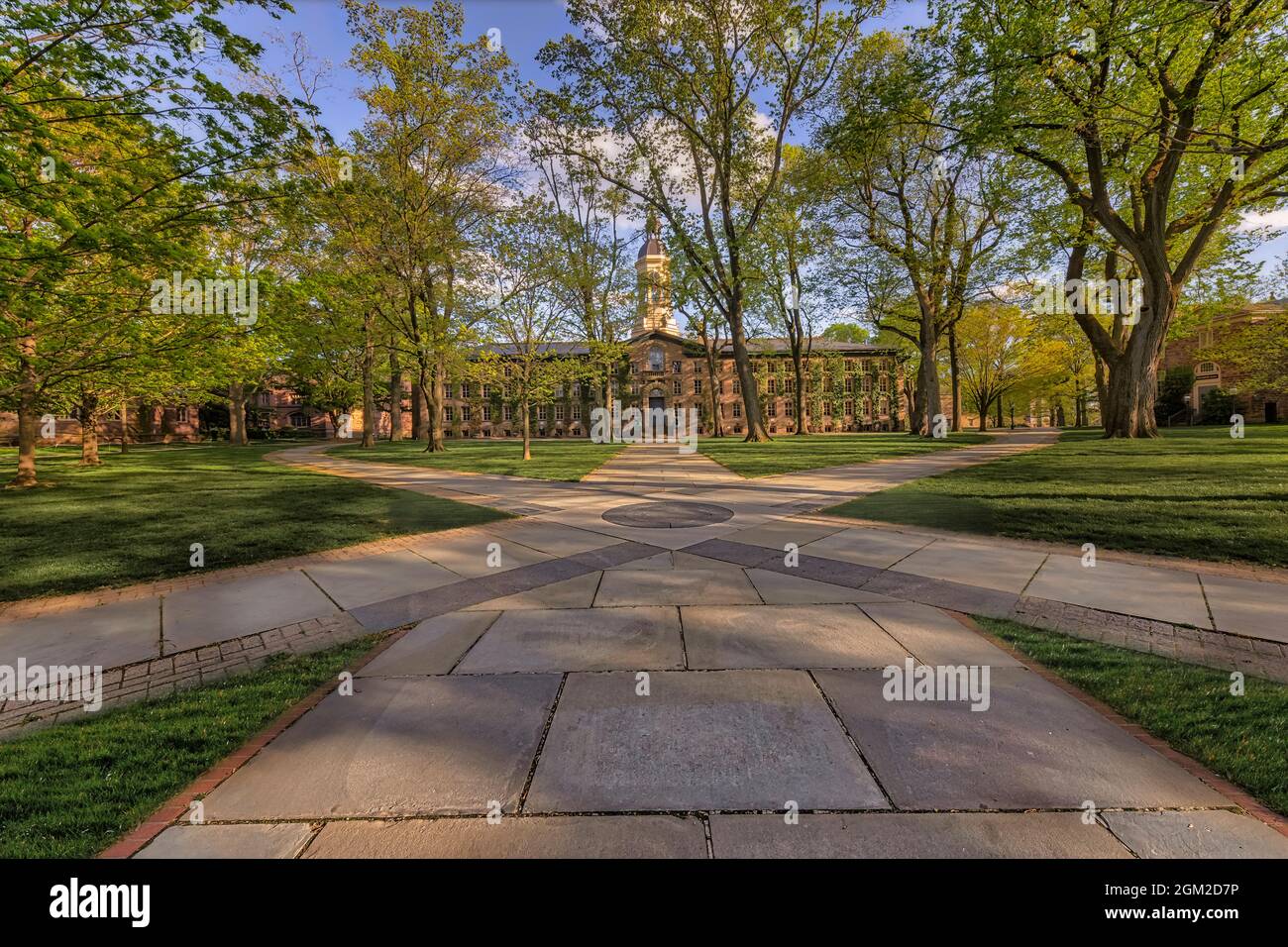 Princeton University Nassau Hall - The Old Nassau building in Princeton ...