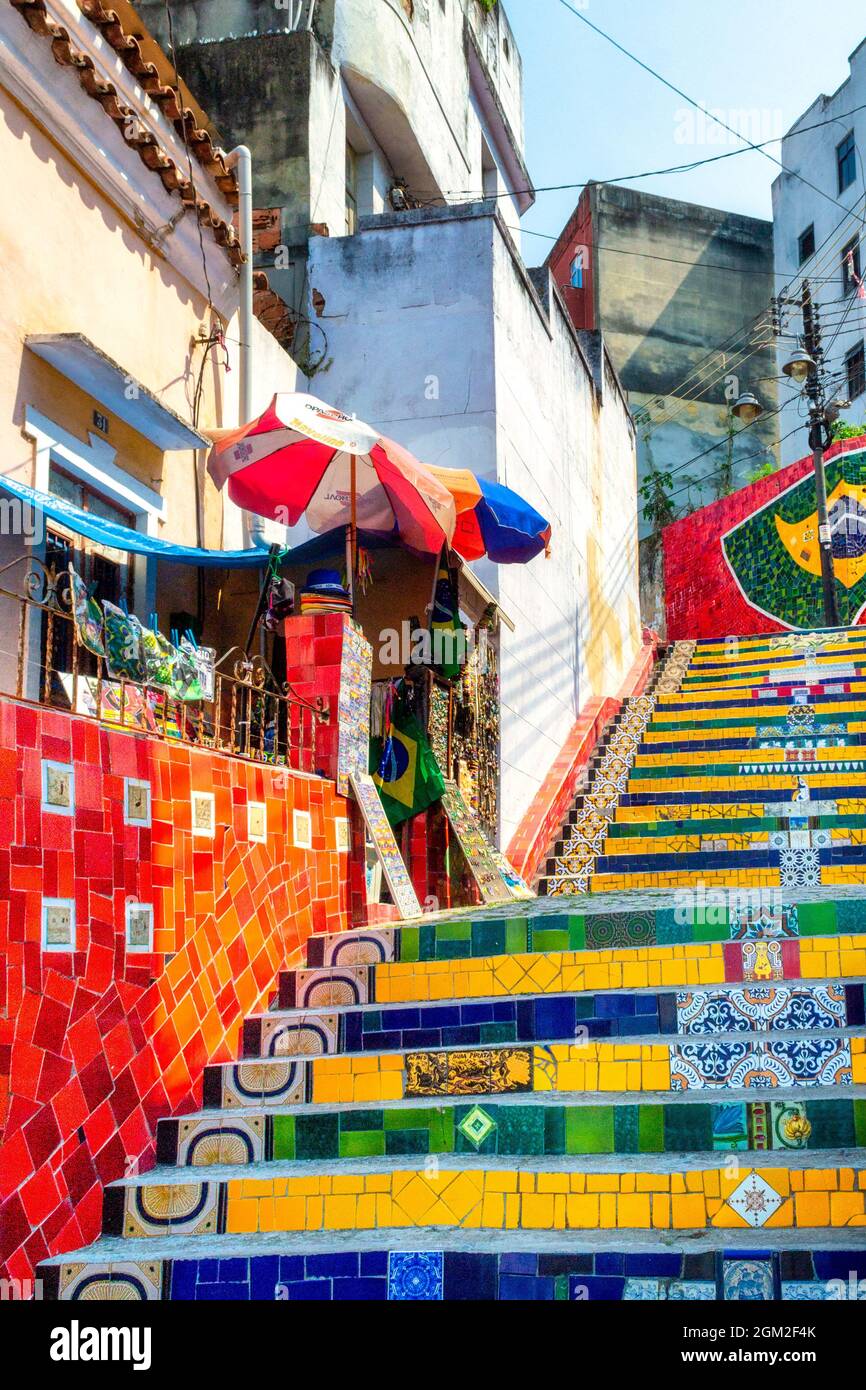 Selaron Steps, Rio de Janeiro, Brazil Stock Photo - Alamy