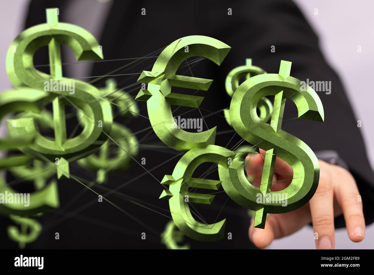 3D rendering of price with currency symbols Stock Photo - Alamy