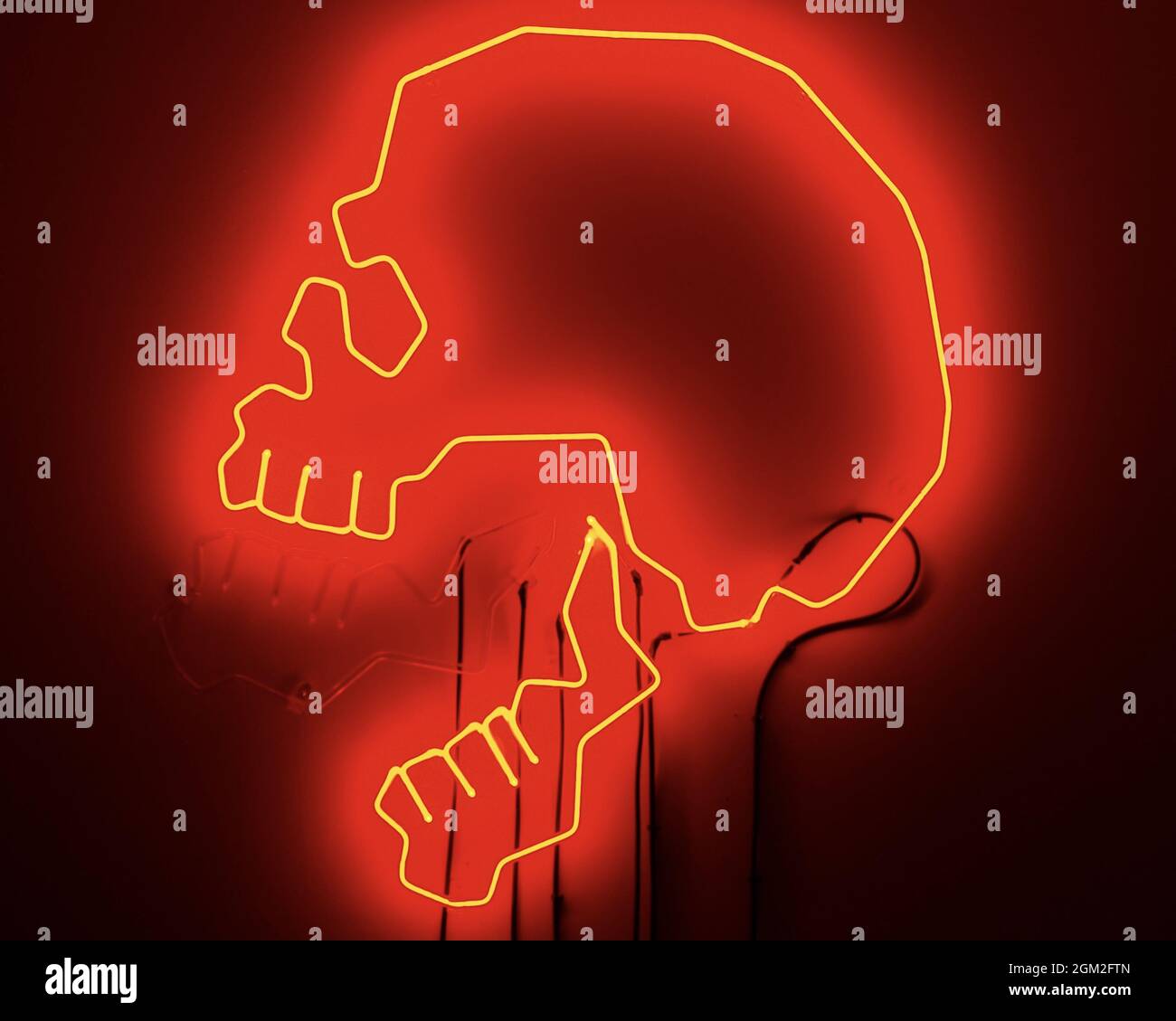 Illuminated skull hi-res stock photography and images - Alamy
