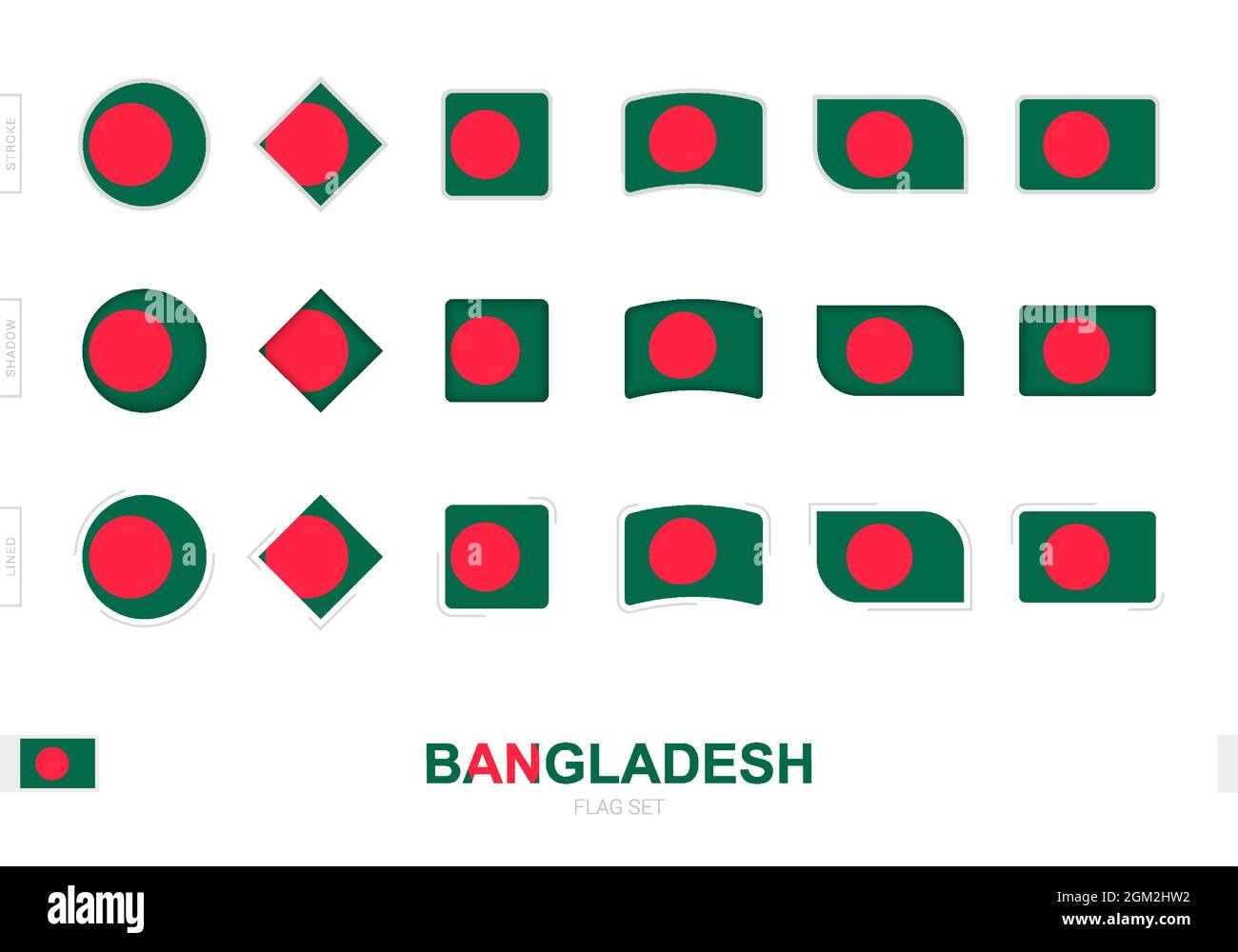 Bangladeshi flag vector vectors hi-res stock photography and images - Alamy