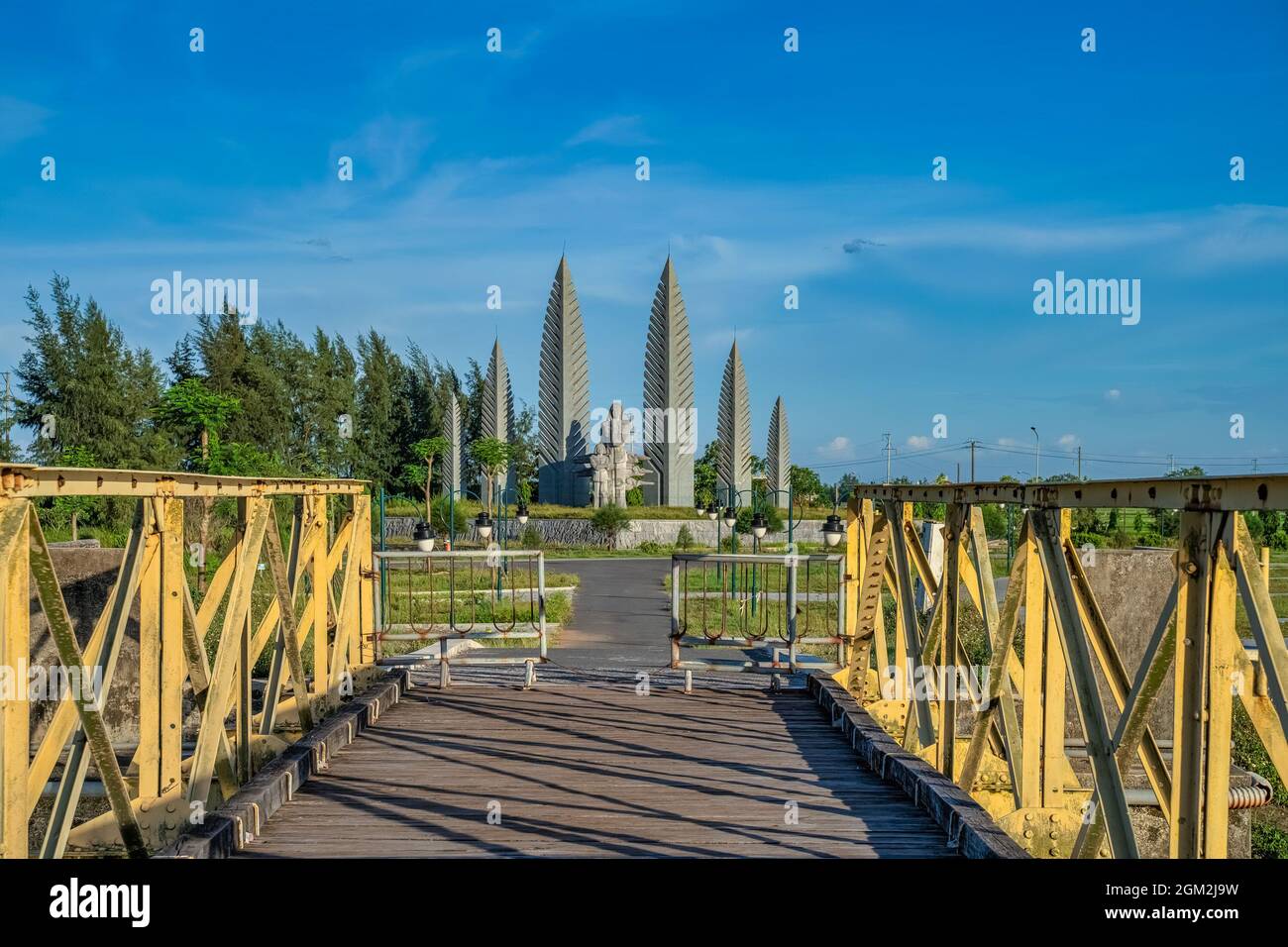 The famous 17th parallel historical site during the Vietnam war, Quang ...