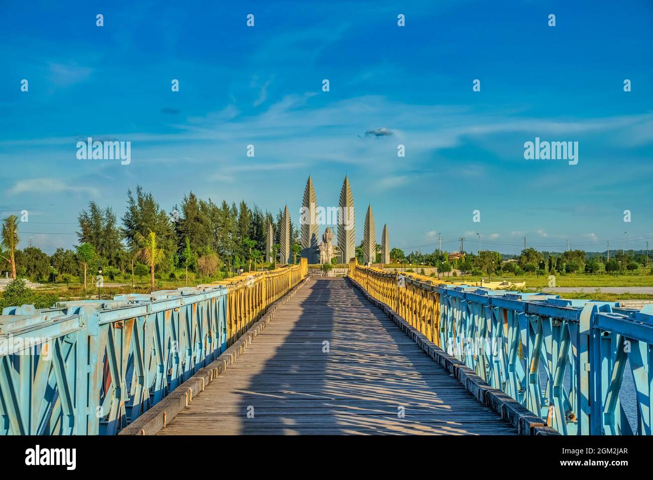 The famous 17th parallel historical site during the Vietnam war, Quang ...