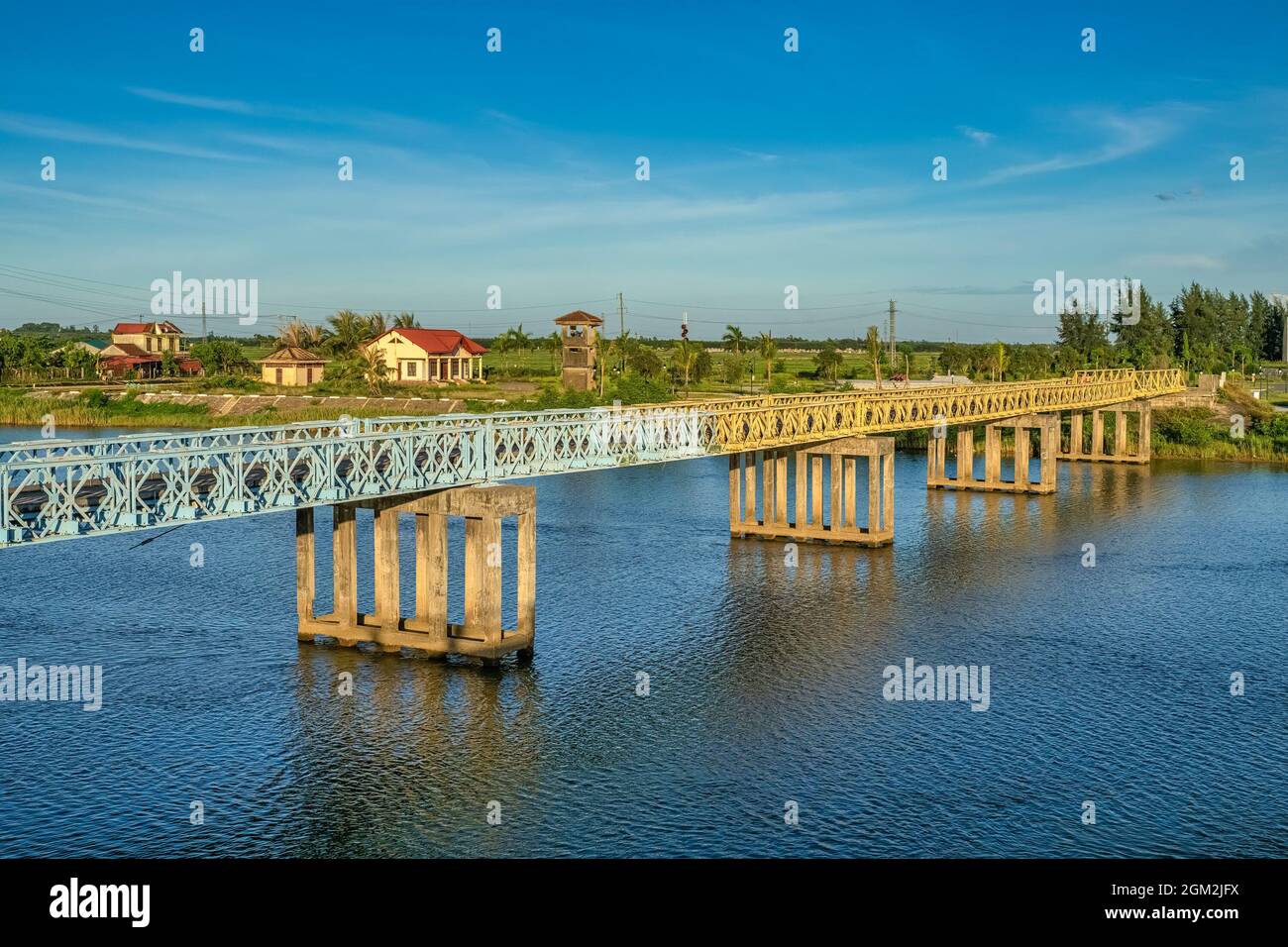 The famous 17th parallel historical site during the Vietnam war, Quang ...