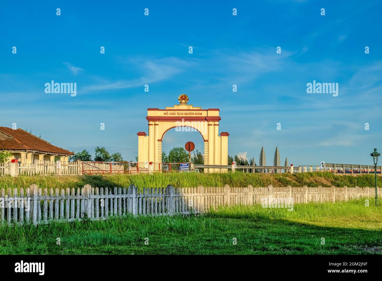 The famous 17th parallel historical site during the Vietnam war, Quang ...
